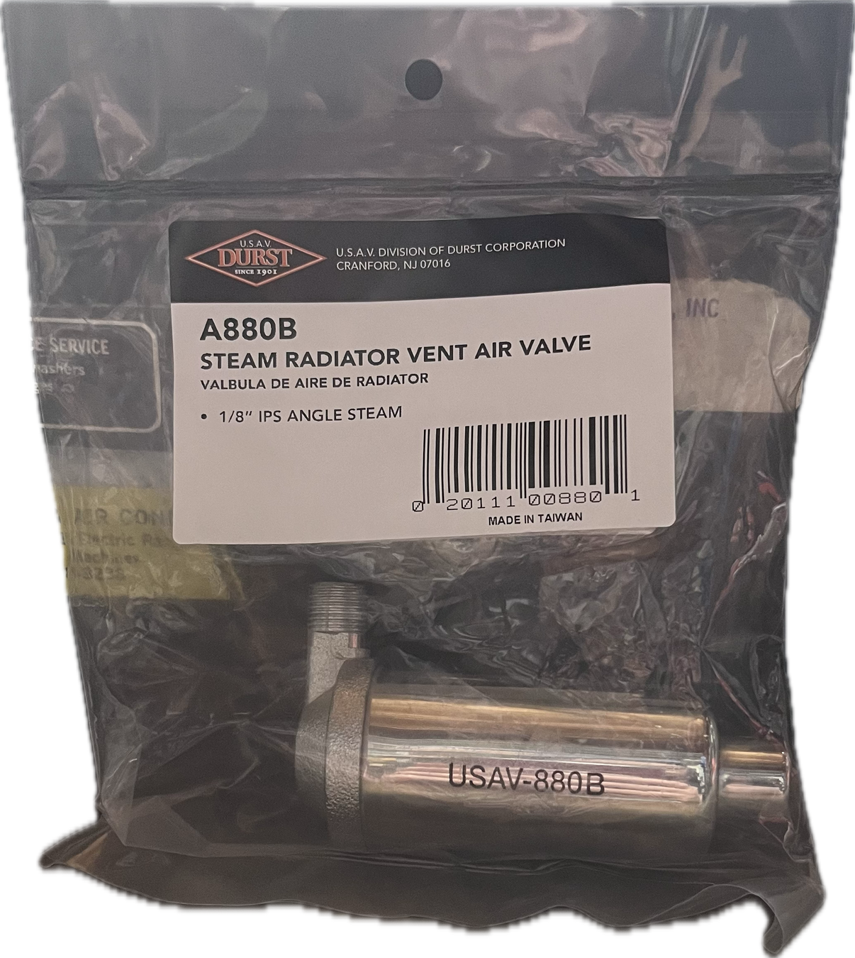 Durst Steam Radiator Vent Air Valve (A880B) – Marine Park Hardware